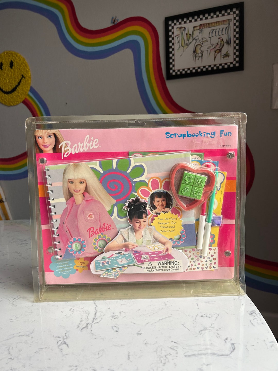 Vintage Y2K Barbie Scrapbooking Kit - 2000s Mattel Barbie Scrapbook Set ...