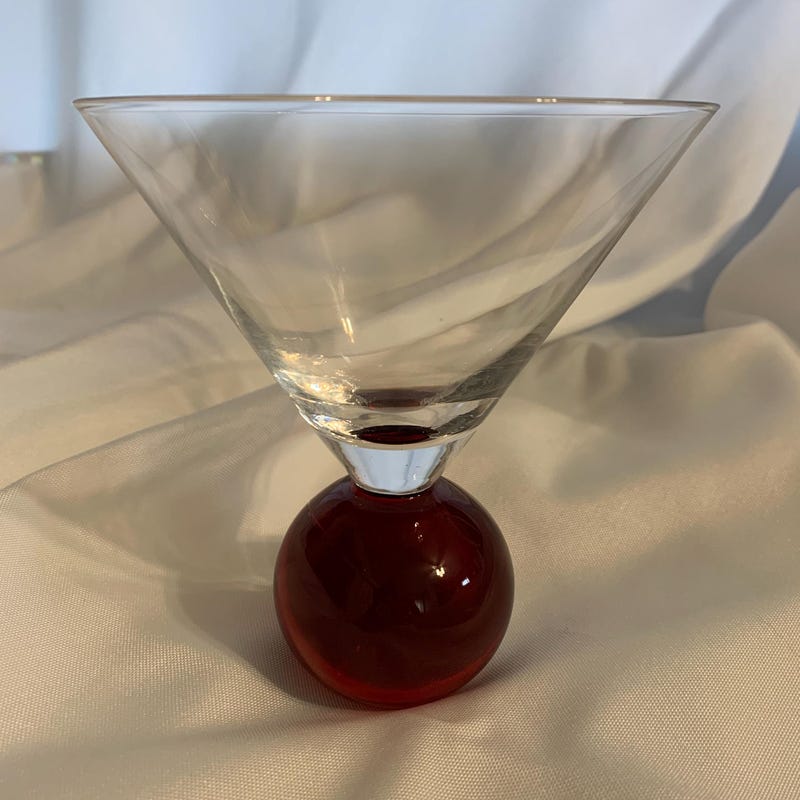 Red Ball Martini Glasses - Etsy