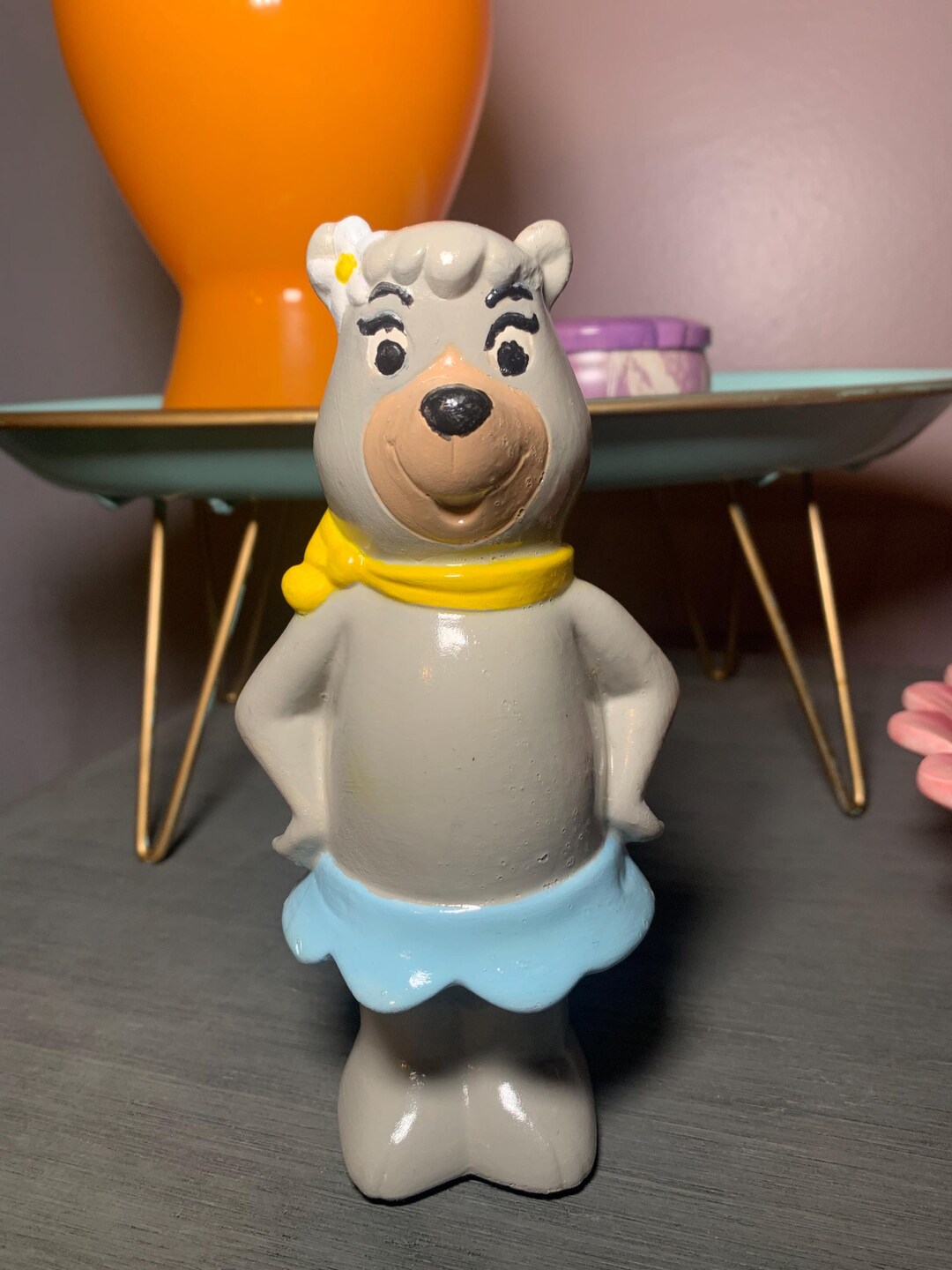 Vintage Cindy Bear Bank- Hanna Barbera Character Bank Bear Bank Ceramic ...