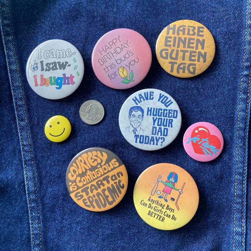 Funny Buttons - Etsy