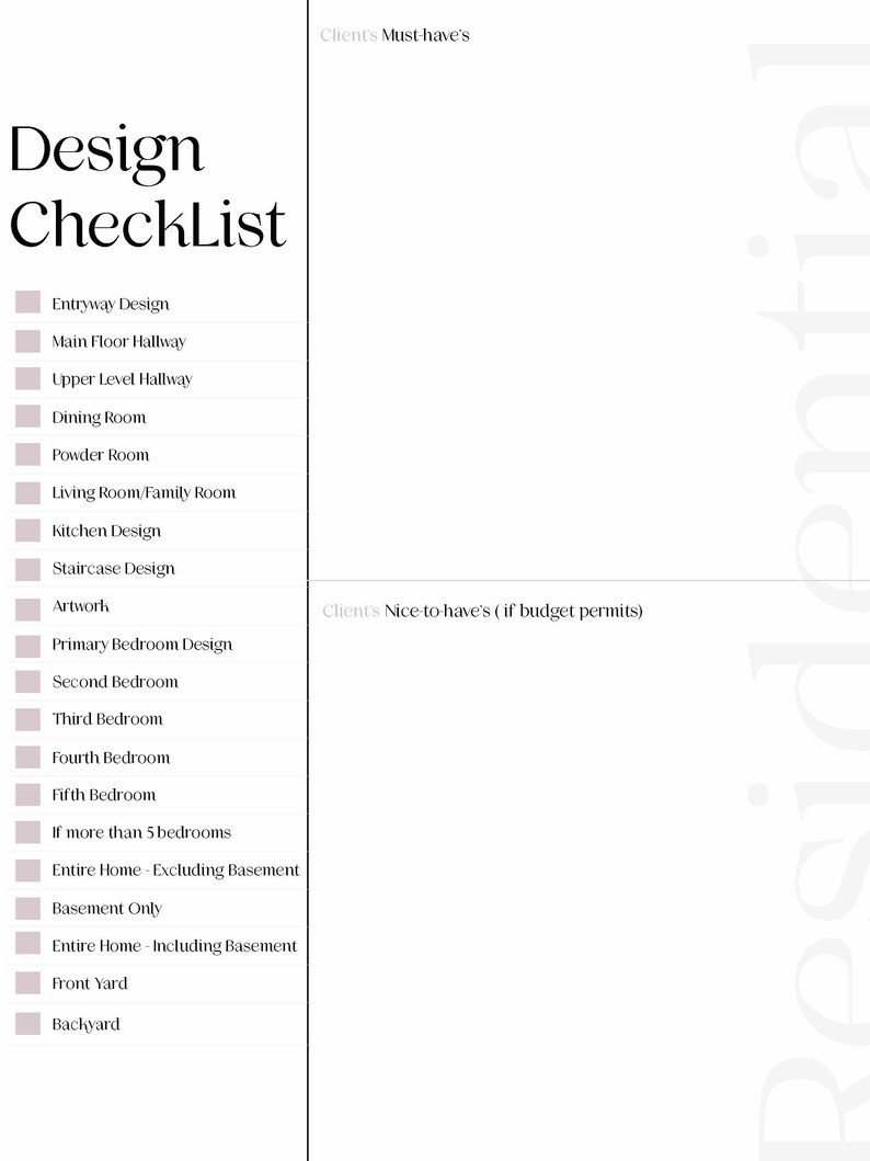 INSTANT DOWLOAD Checklist, Minimalistic Template, Ipad, Small Business ...