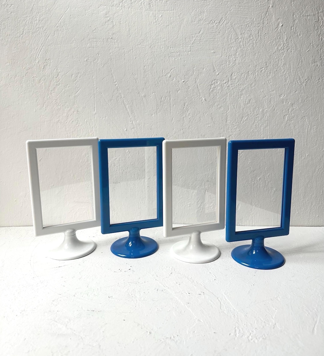 Vintage IKEA Tolsby Blue, White Plastic Photo Picture Frames , Set of 4 ...