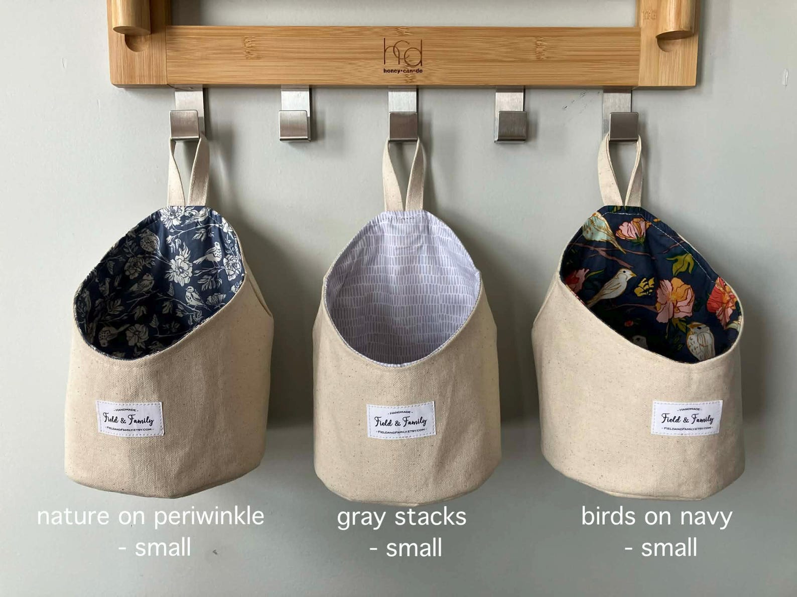 Handmade Hanging Storage Pod: Canvas Hanging Bin - Etsy