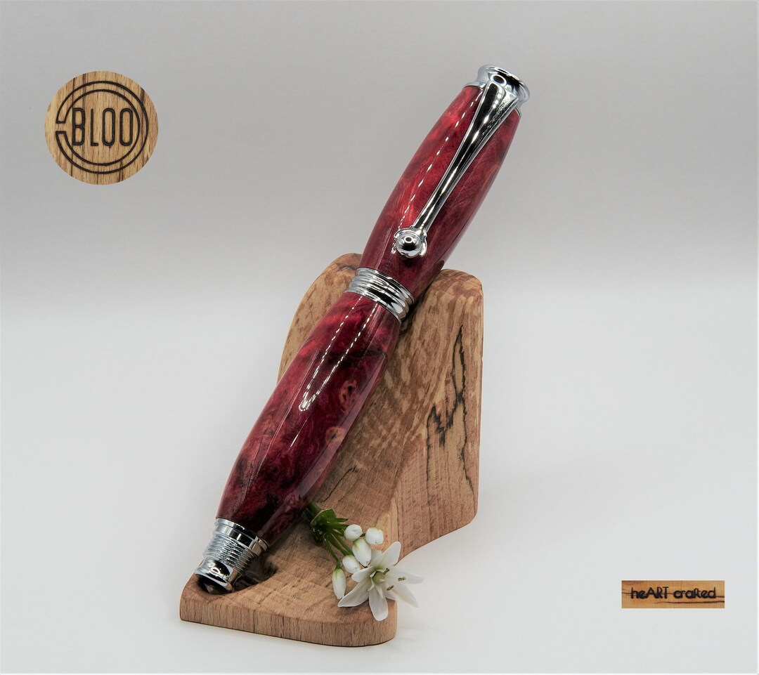 Handmade Pen or Fountain Pen Stabilized Birch Burl Wood - Etsy