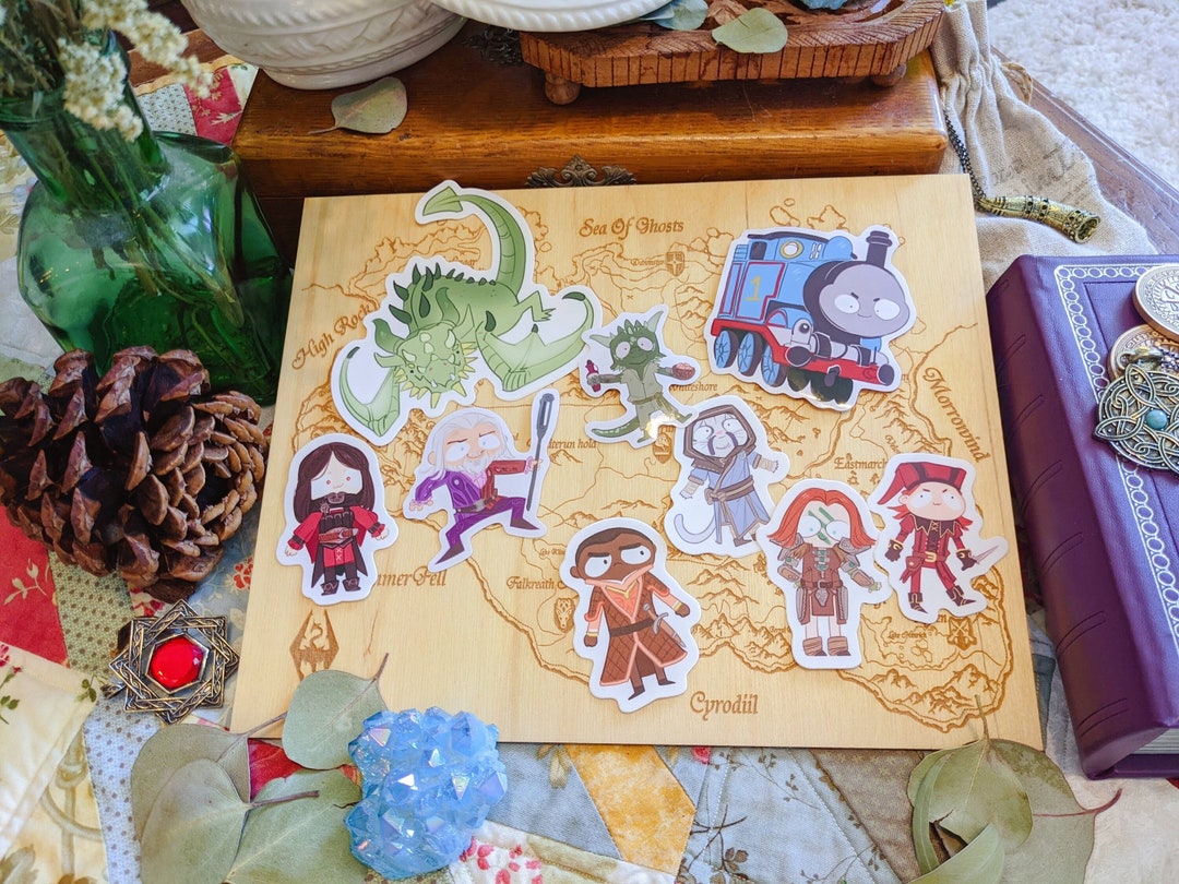 Skyrim Chibi Stickers - Etsy