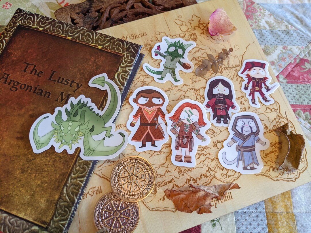 Skyrim Chibi Stickers - Etsy