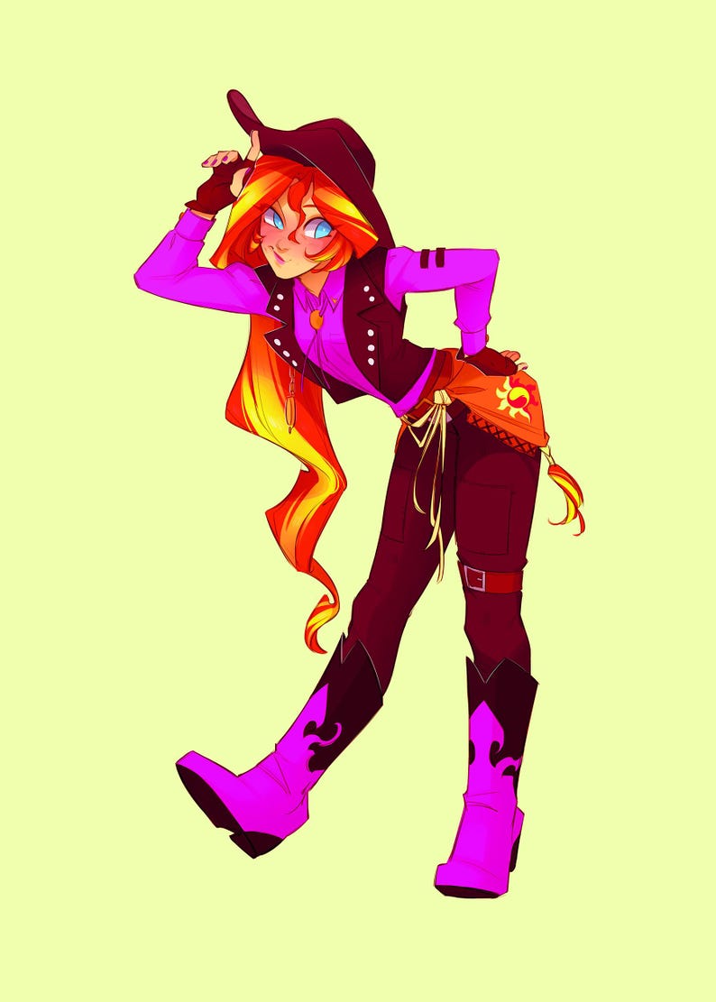 MLP: Cowgirl Sunset Shimmer - Etsy