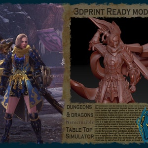 Dnd TTS 3D Character Model/ STL Files Print Ready File - Etsy