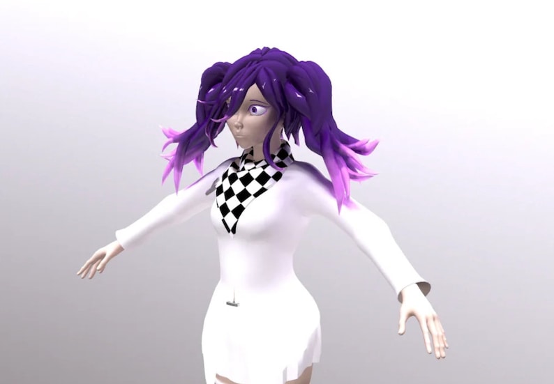 3d Anime Model Commission // 3dprinting //animation // Unreal // Unity ...