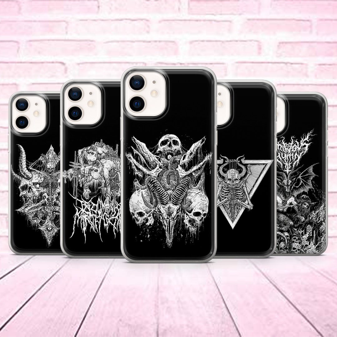 Satan Phone Case Gothic Skull Cover Fit for iPhone 13 Pro, 12, 11 Pro ...