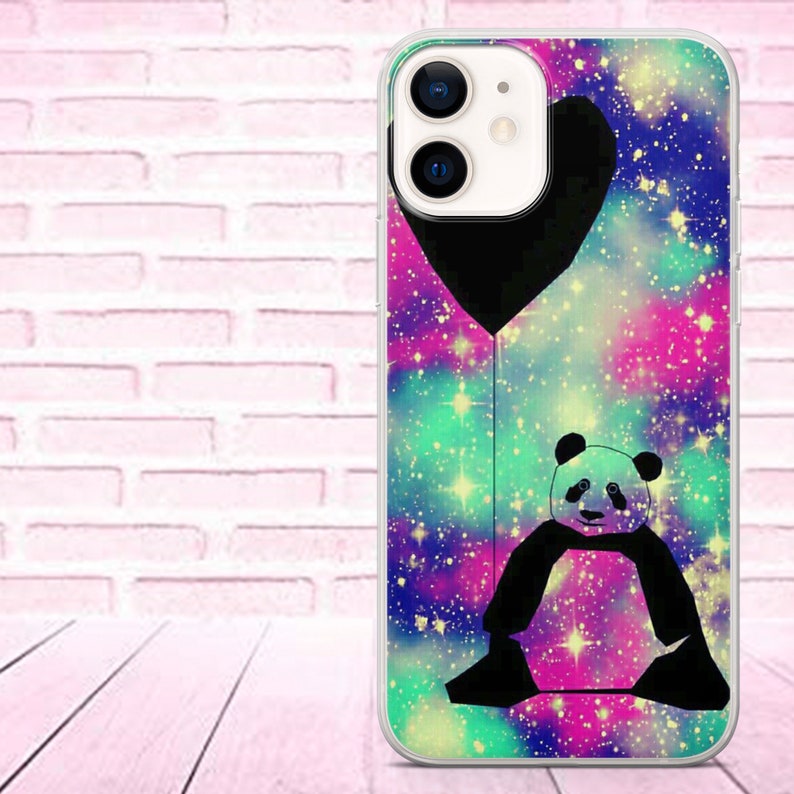 Watercolor Panda Phone Case Panda Cover Fit for iPhone 11,12,13, 8+, XS ...