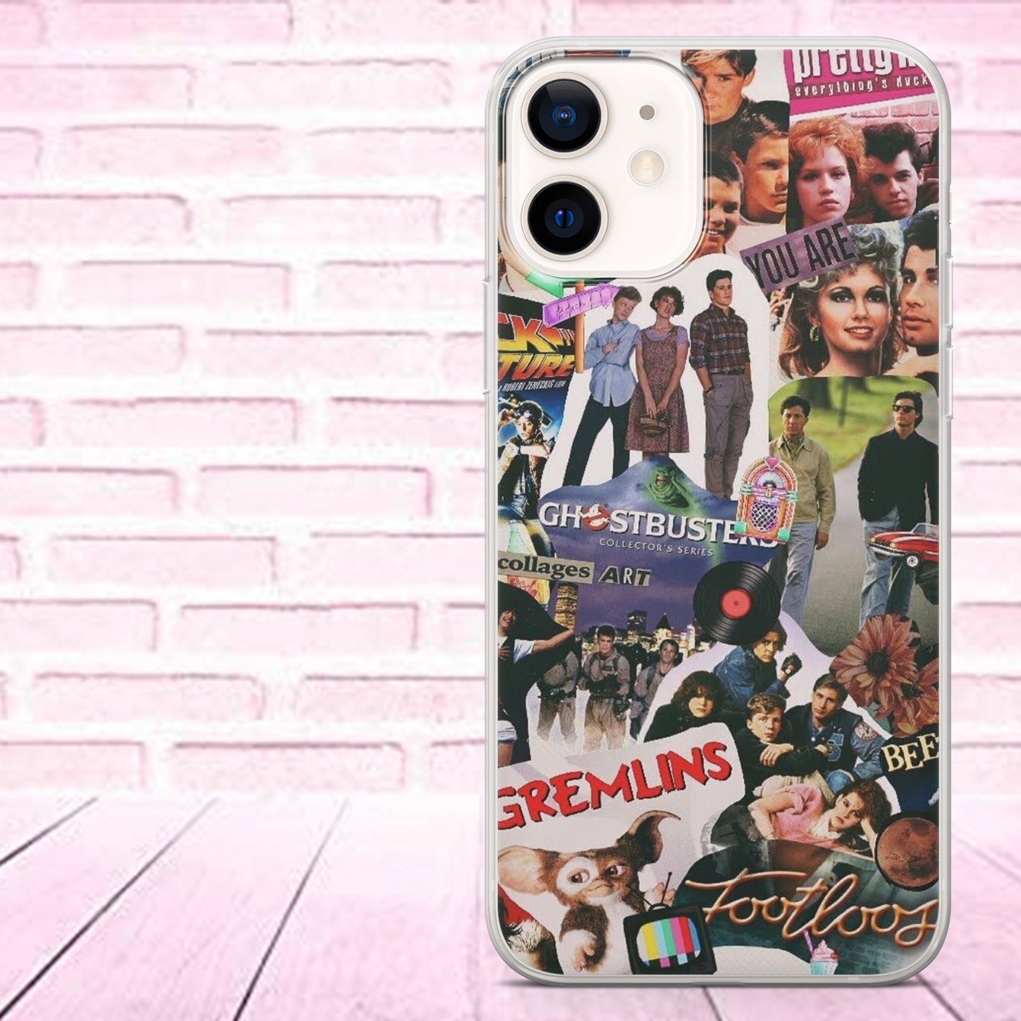 80s 90s Retro Phone Case Aesthetic Collage Cover Fit for iPhone 11,12 ...