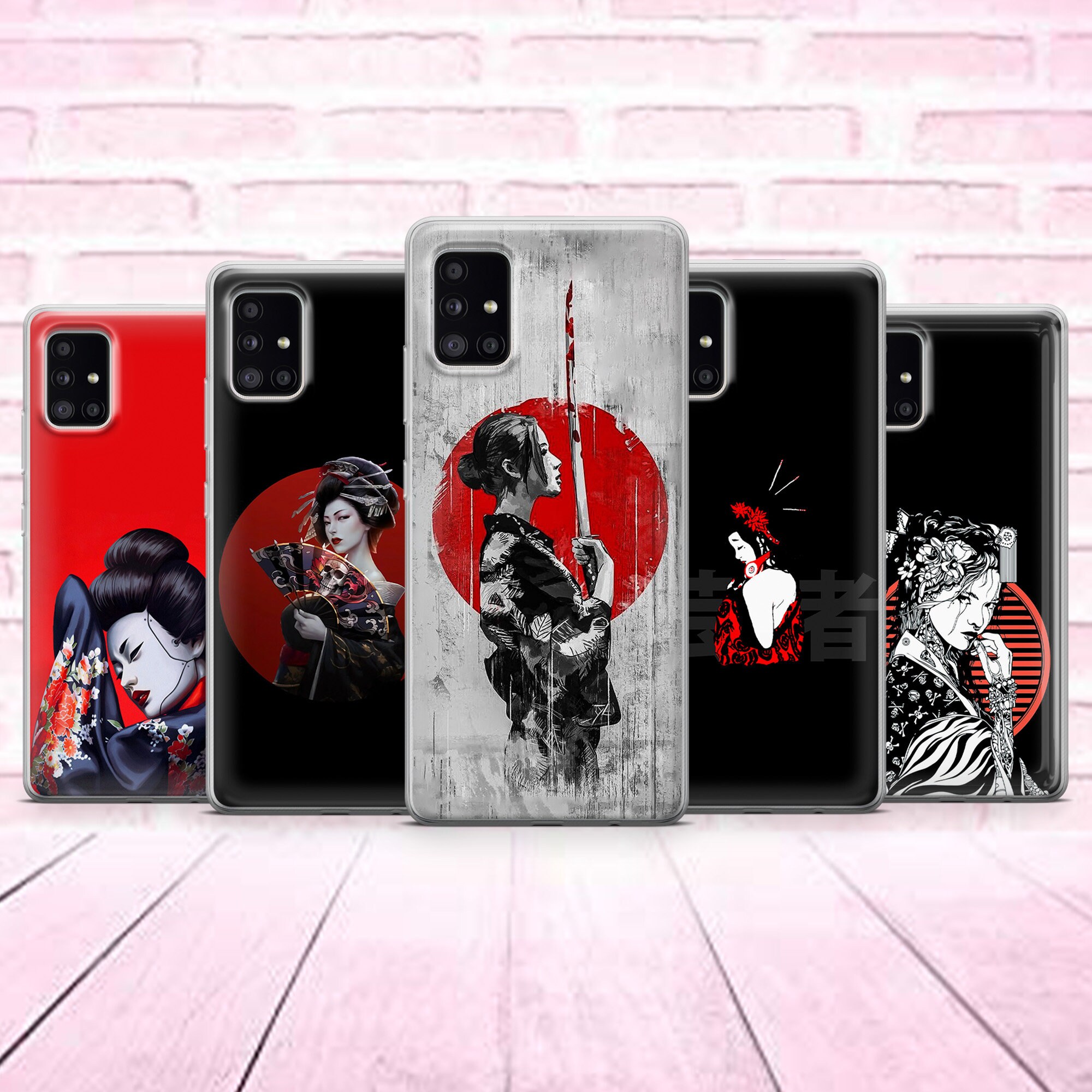 Japanese Geisha Phone Case Japan Samurai Cover fit for iPhone | Etsy