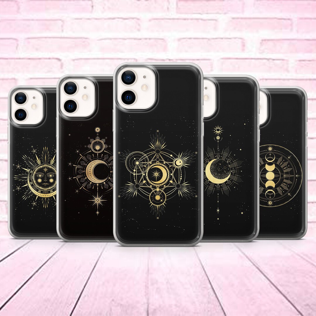 Spiritual Phone Case Wicca Symbols Cover Fit for iPhone 13, 12, 11 Pro ...