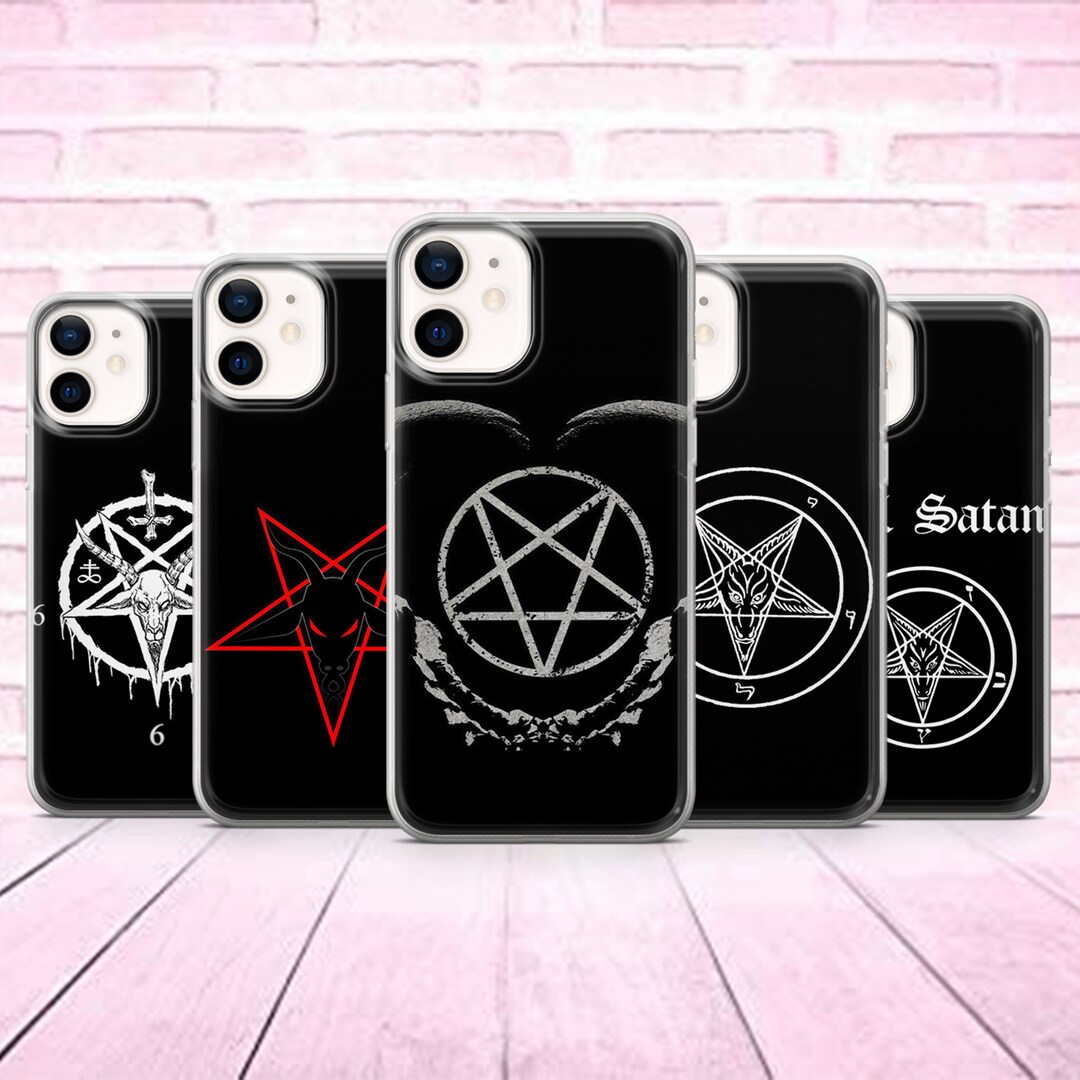 Pentagram Phone Case Gothic Satan Cover Fit for iPhone 13,12, 11 Pro ...