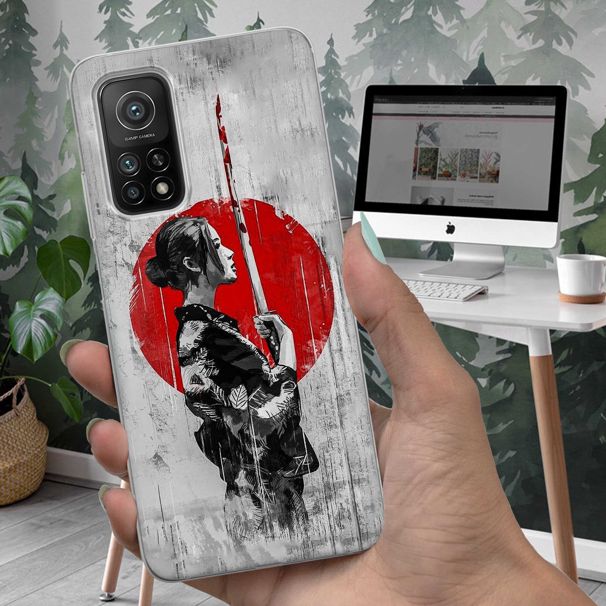 Japanese Geisha Phone Case Japan Samurai Cover fit for iPhone | Etsy