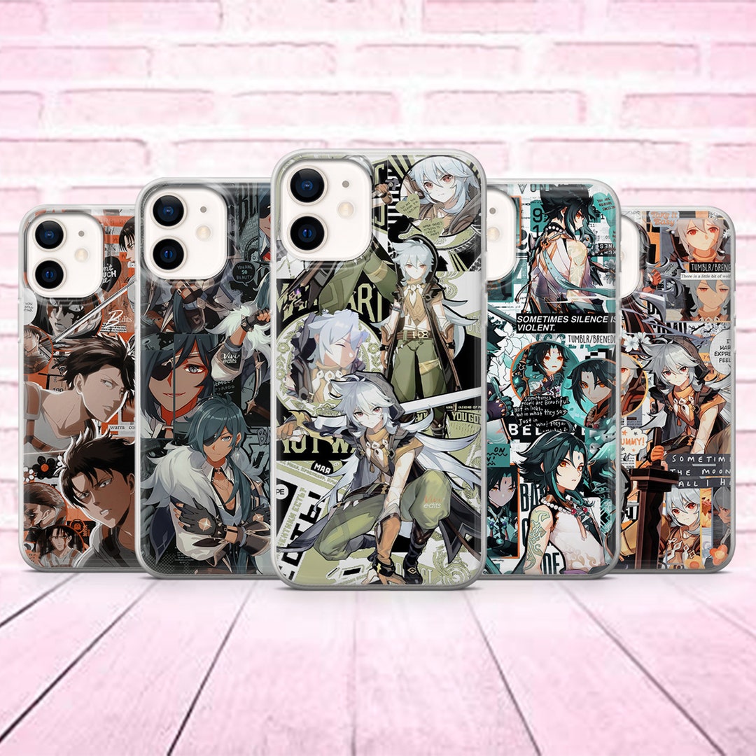 Genshin Impact Phone Case Anime Manga Collage Cover Fit for iPhone 11 ...