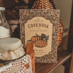 Printable Vintage Cozy Recipe Pages | Easy DIY Cookbook, Cottagecore ...