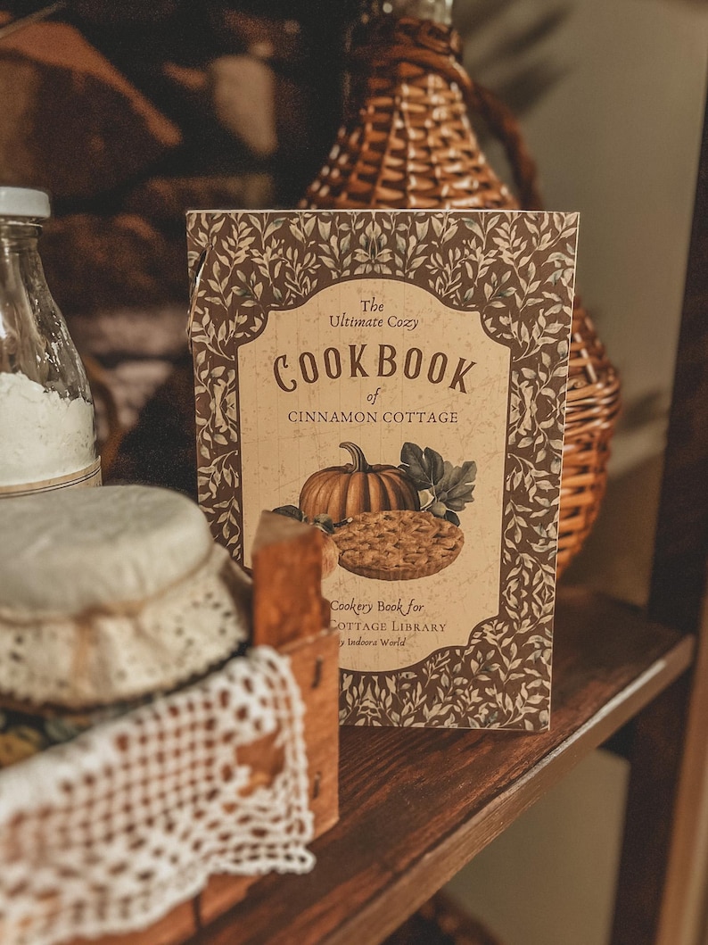 Printable Vintage Cozy Recipe Pages | Easy DIY Cookbook, Cottagecore ...