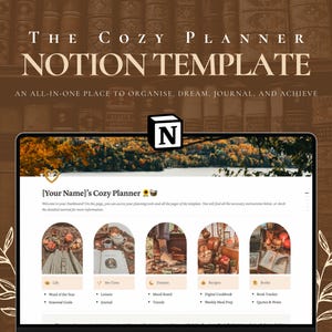 Notion Cozy Planner | Aesthetic Notion Template: Organise, Dream, Journal, & Achieve ...