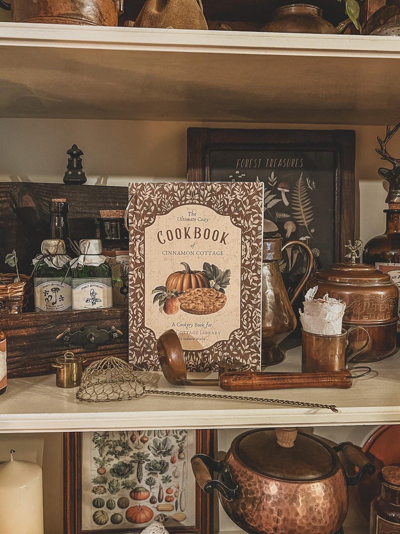 Printable Vintage Cozy Recipe Pages | Easy DIY Cookbook, Cottagecore ...