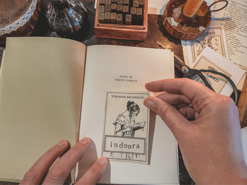 Printable Vintage Bookplates | Dark Academia Printables, Ex Libris ...