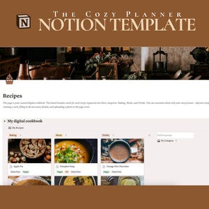 Notion Cozy Planner | Aesthetic Notion Template: Organise, Dream ...