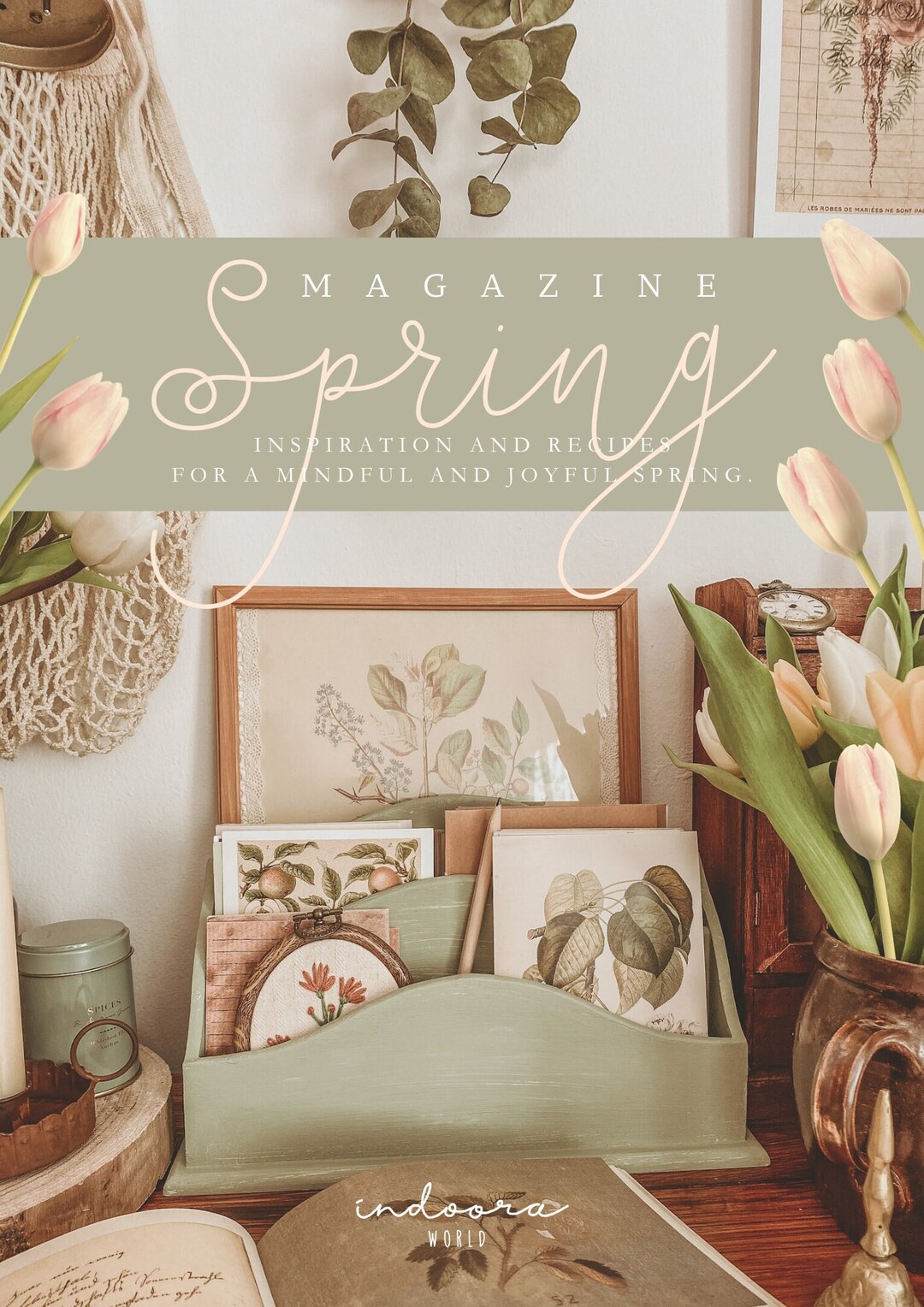 Spring Magazine Indoora World - Cottagecore Home Decor, Vegan Recipes ...