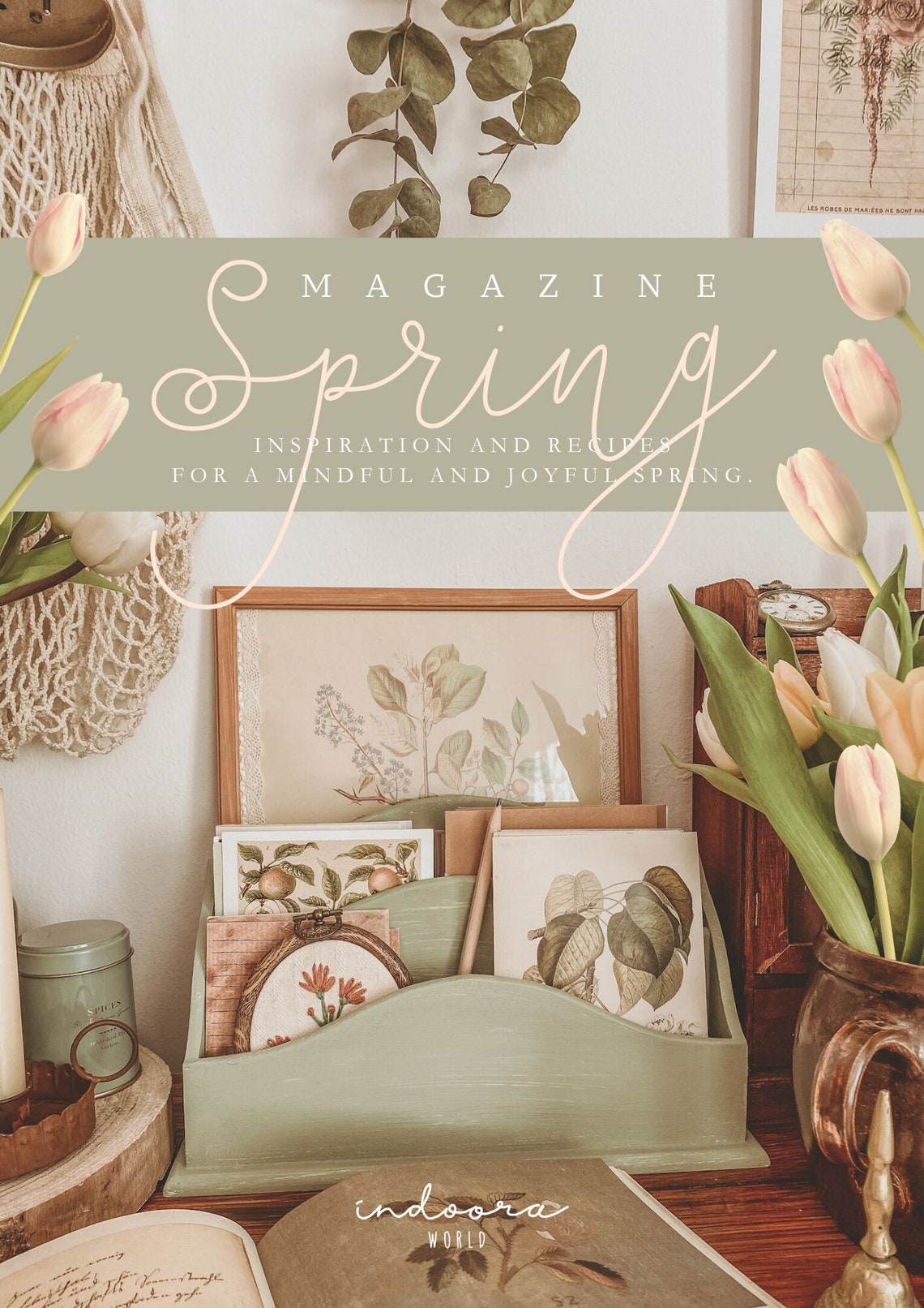Spring Magazine Indoora World - Cottagecore Home Decor, Vegan Recipes ...