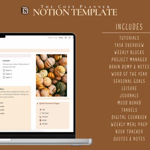 Notion Cozy Planner | Aesthetic Notion Template: Organise, Dream ...