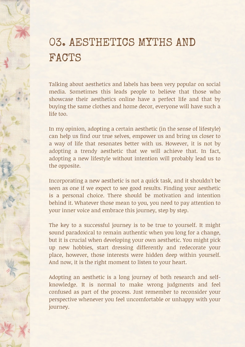 The Journey of Finding Your Aesthetic PDF Ebook beginner's Guide to ...