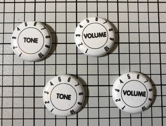 1 Volume and Tone Guitar Knob Pin-back Buttons Gibson | Etsy