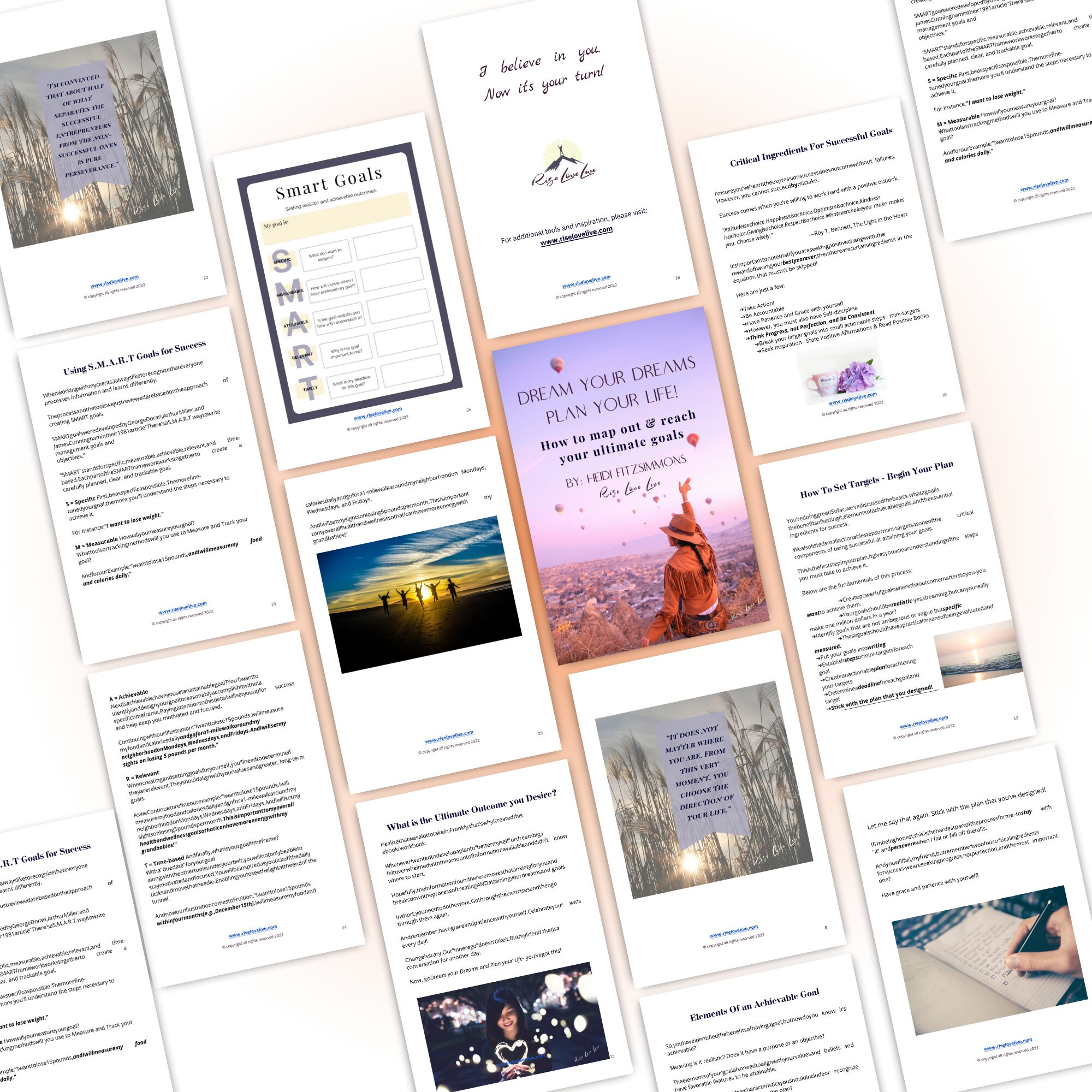 Easy to Follow Goal Setting Process Dream Your Dreams Plan Your Life ...