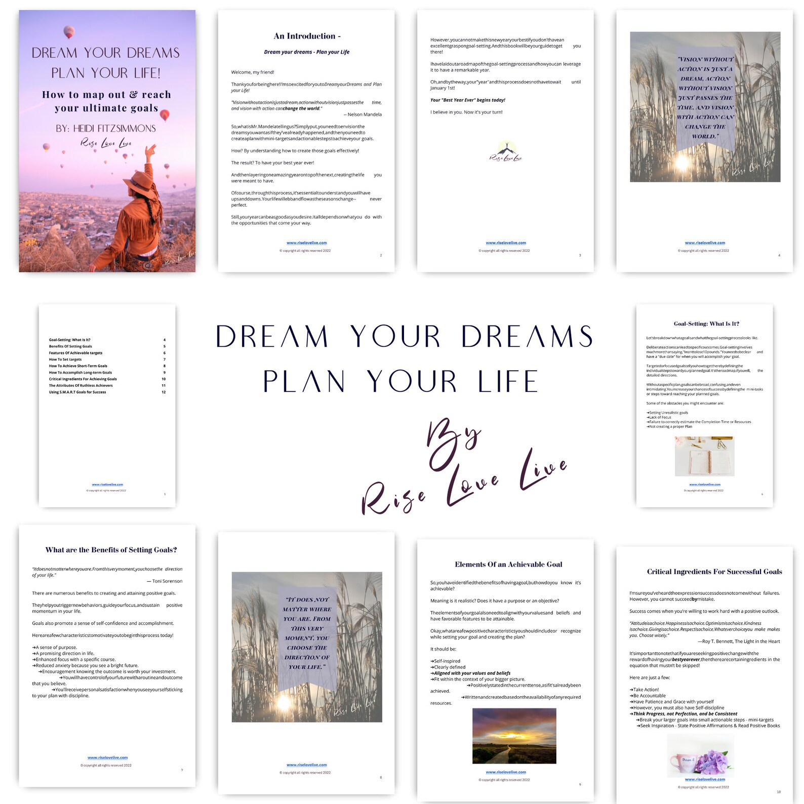 Easy to Follow Goal Setting Process Dream Your Dreams Plan - Etsy