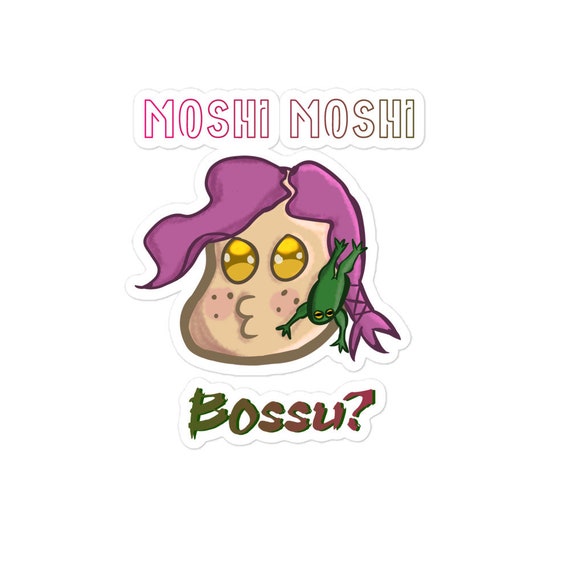 Moshi Moshi Bossu Doppio Chibi Sticker para los fans del anime | Etsy
