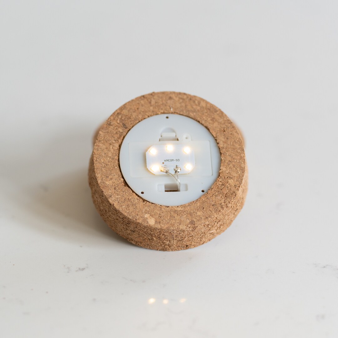 LED Cork Lid for Terrarium • Battery Powered Light up LED Cork Lid ...