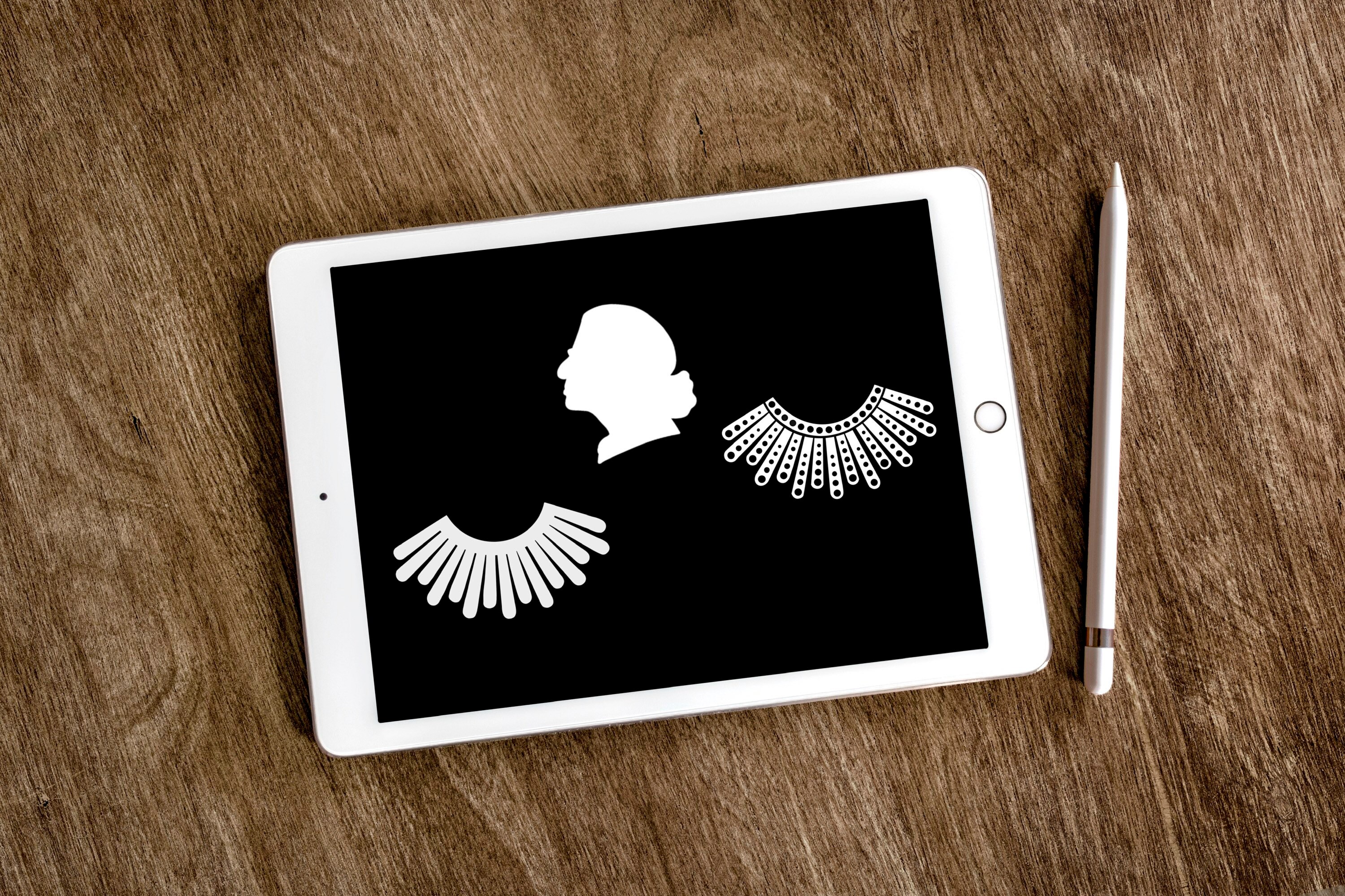 RBG Ginsburg Procreate Stamp Set Dissent Collar Procreate Stamp Set ...