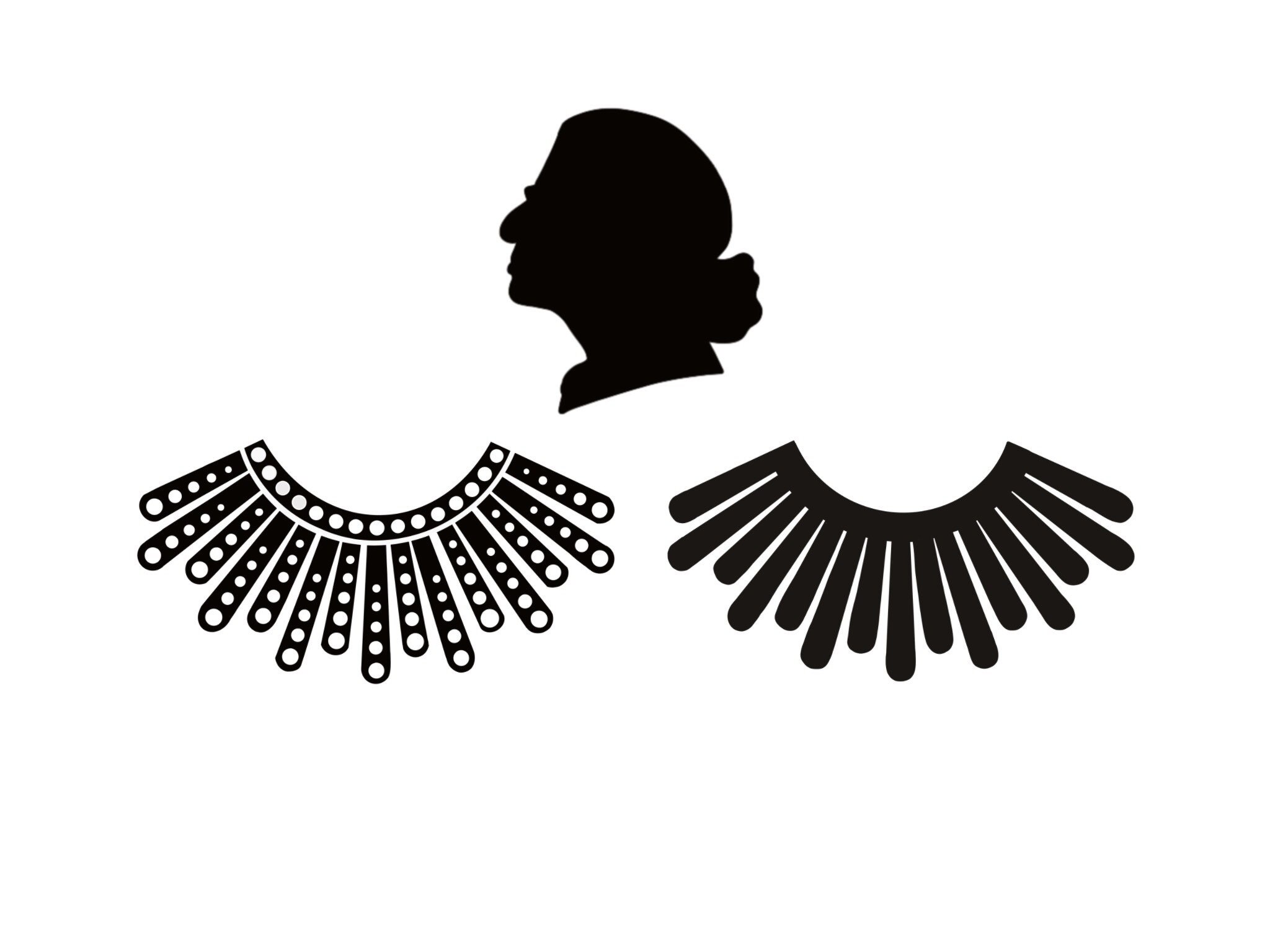 RBG Ginsburg Procreate Stamp Set Dissent Collar Procreate Stamp Set ...