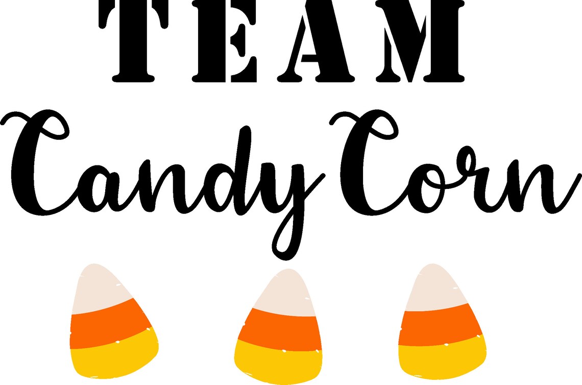 Team Candy Corn Halloween humor SVG Cut File Transparent PNG | Etsy