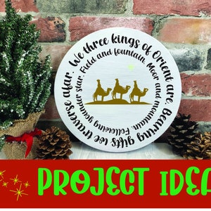 We Three Kings Christmas Carol Christmas SVG Christmas PNG Commercial ...