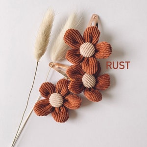 Daisy Corduroy Snap Clip - Etsy