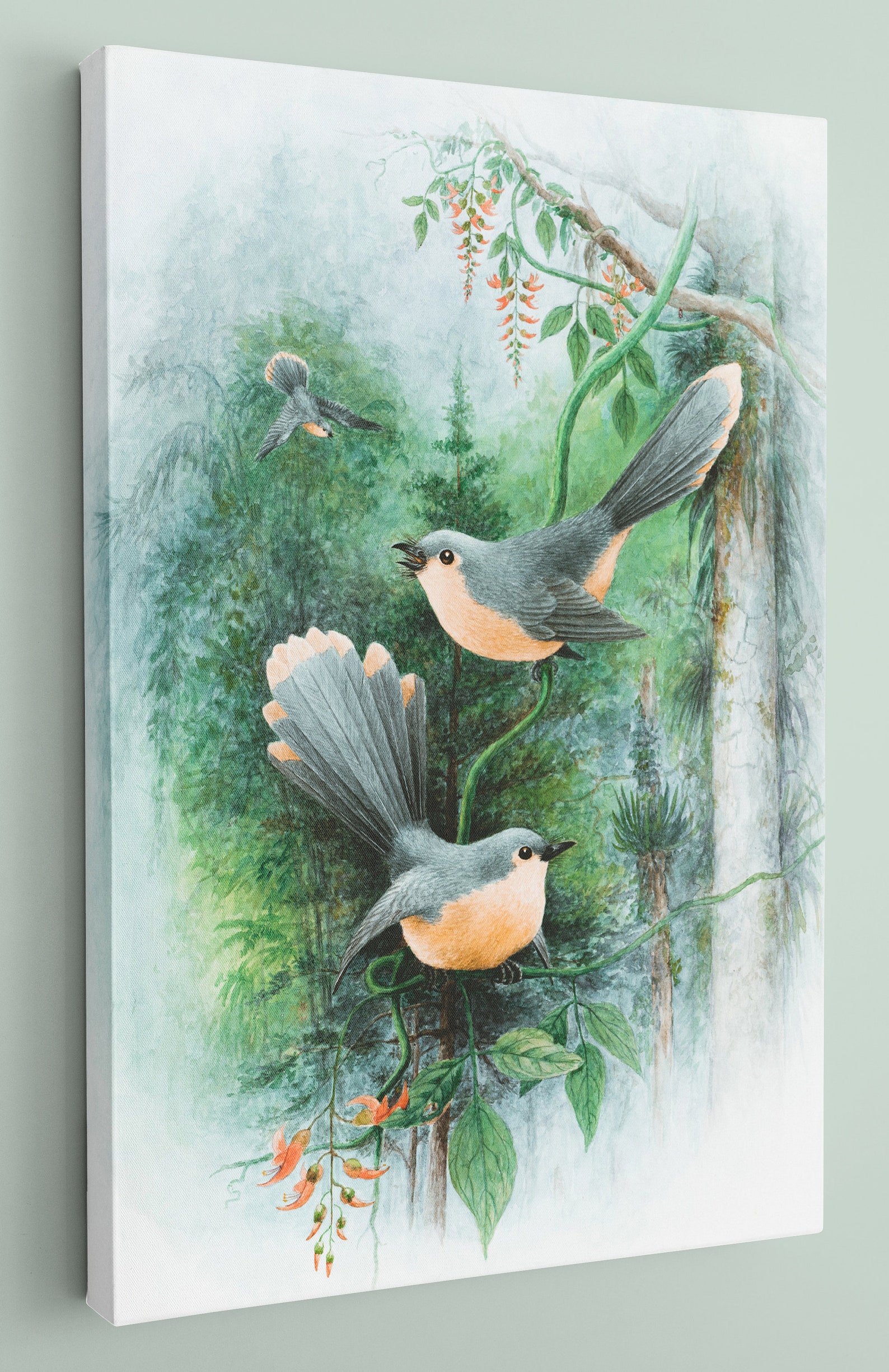 Bird Wall Art Canvas Print for Living Room Bedroom Bathroom - Etsy