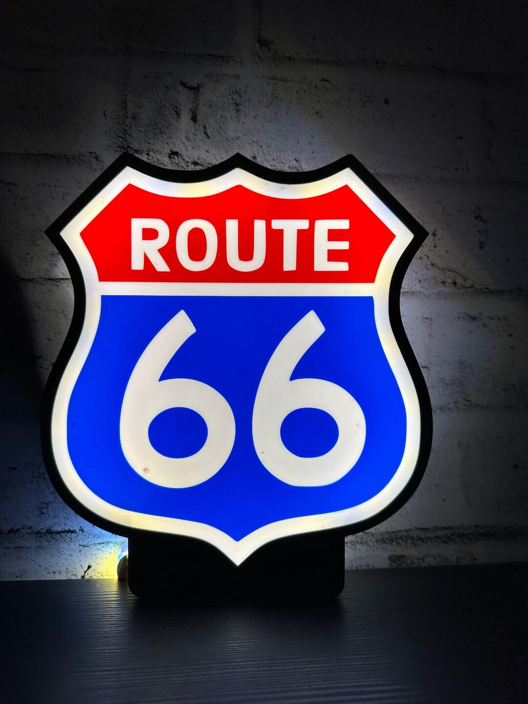 Route 66 Led Lightbox Sign | Lamp | Kids Baby Room Decoration - Etsy