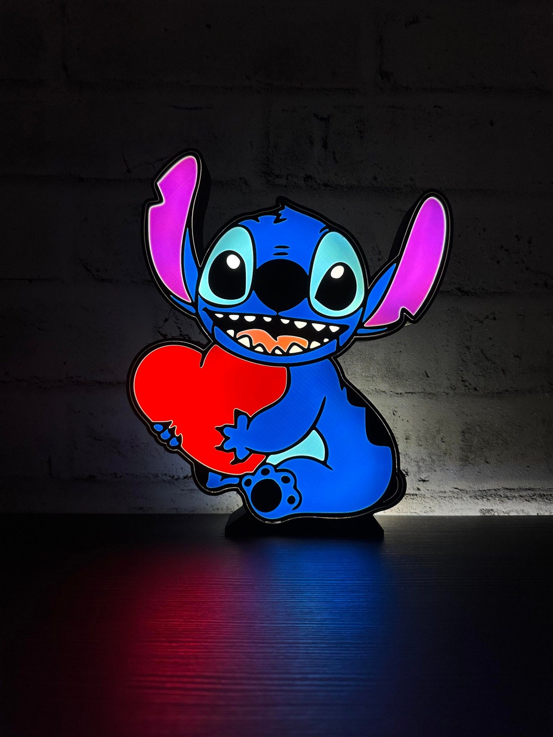 Stitch Lilo Led Lightbox Sign | Lamp RGB | Room Decoration Experiment ...
