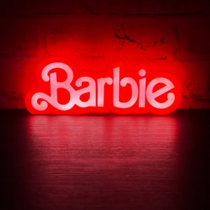 Pink Doll Led Lightbox Sign Lamp Room Decoration - Etsy