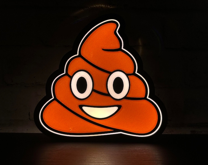 Poo Emoji Night Light Poop Emoji LED Nightlight Pile of Poo Emoji Light ...