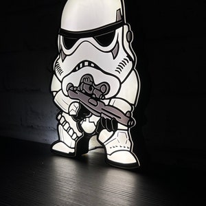 Stormtrooper Led Lightbox Sign Lamp Room Decoration - Etsy