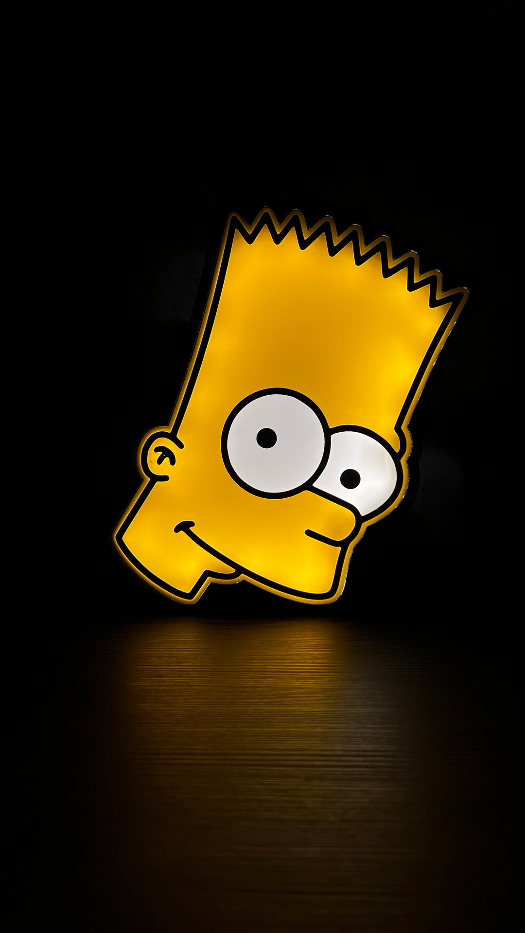 Bart Simpson Led Lightbox Sign Lamp Room Decoration - Etsy