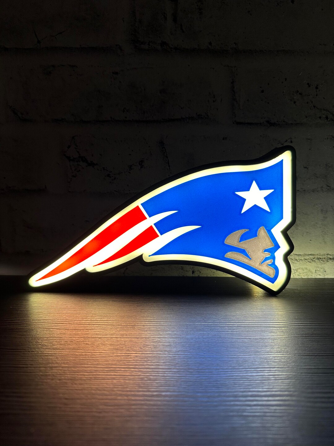 New England Patriots NFL Led Lightbox Sign Lamp Room Decoration - Etsy