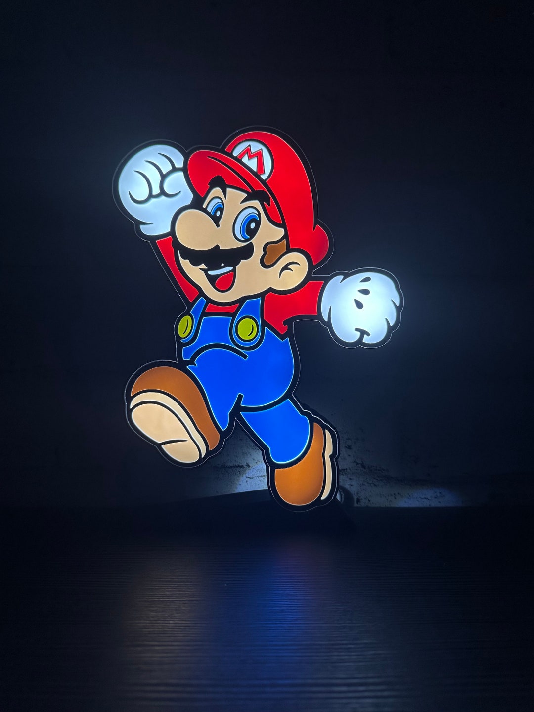 Mario Bros Led Lightbox Sign Lamp Room Decoration - Etsy